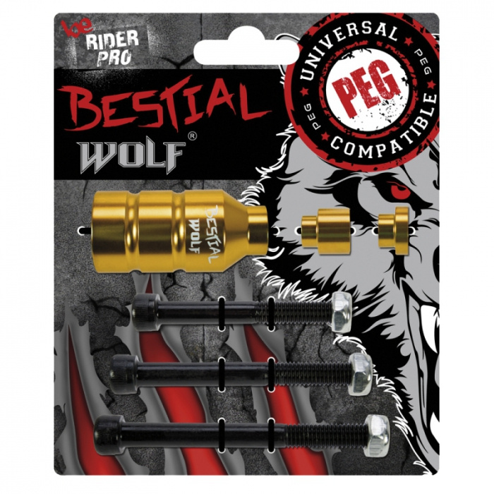 Bestial Wolf peg zlatý - Scootshop.cz