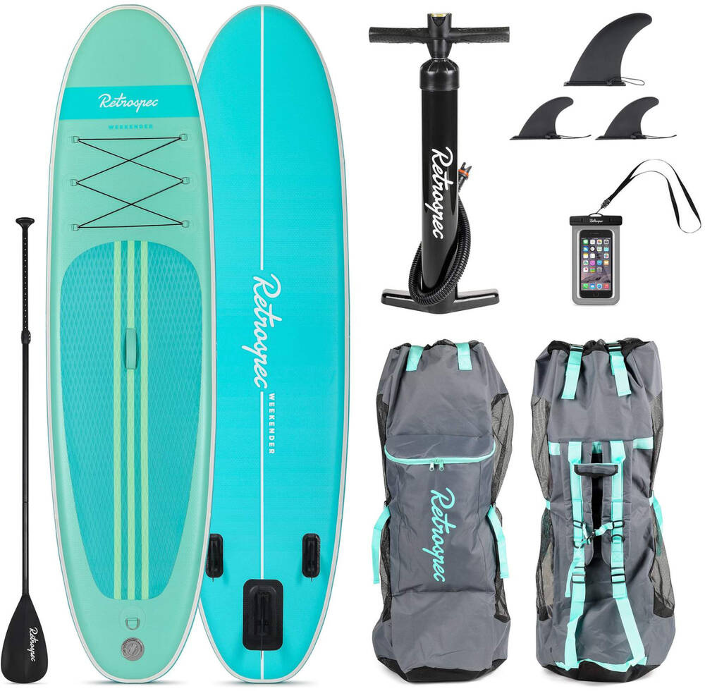 Retrospec Weekender 10' Nafukovací Paddleboard (Seafoam) - Scootshop.cz